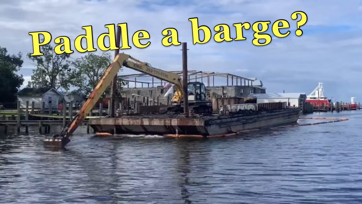 Paddling A Barge