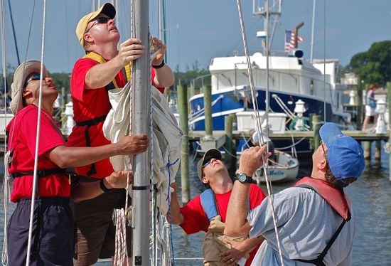 Sailing School for Boy Scouts