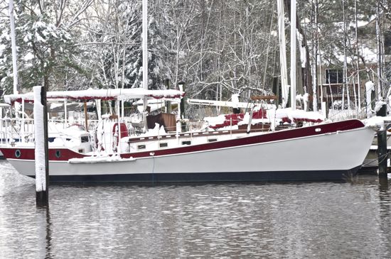 Snow Day Among The Boats