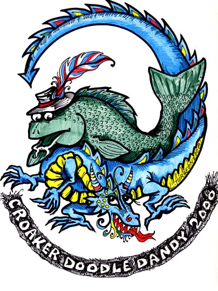 Croaker Festival 2008 Logo | Drawing The Town, Artist Laura Turgeon ...